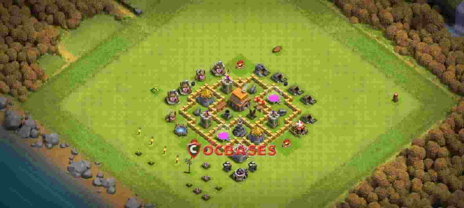 Town Hall 4 Base - Layout id: ff9o5 - Cocbases