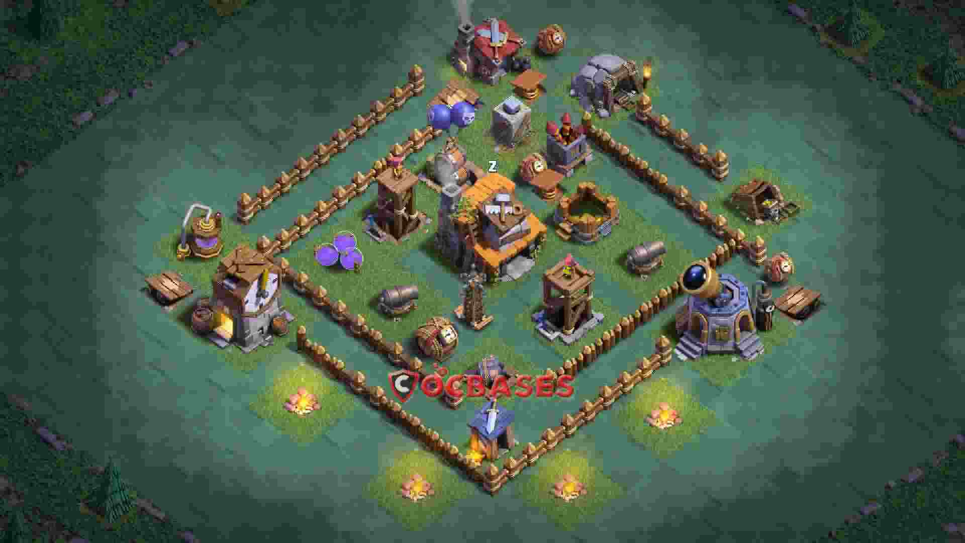 Builder Hall 4 Base - Layout id: pkebe - Cocbases