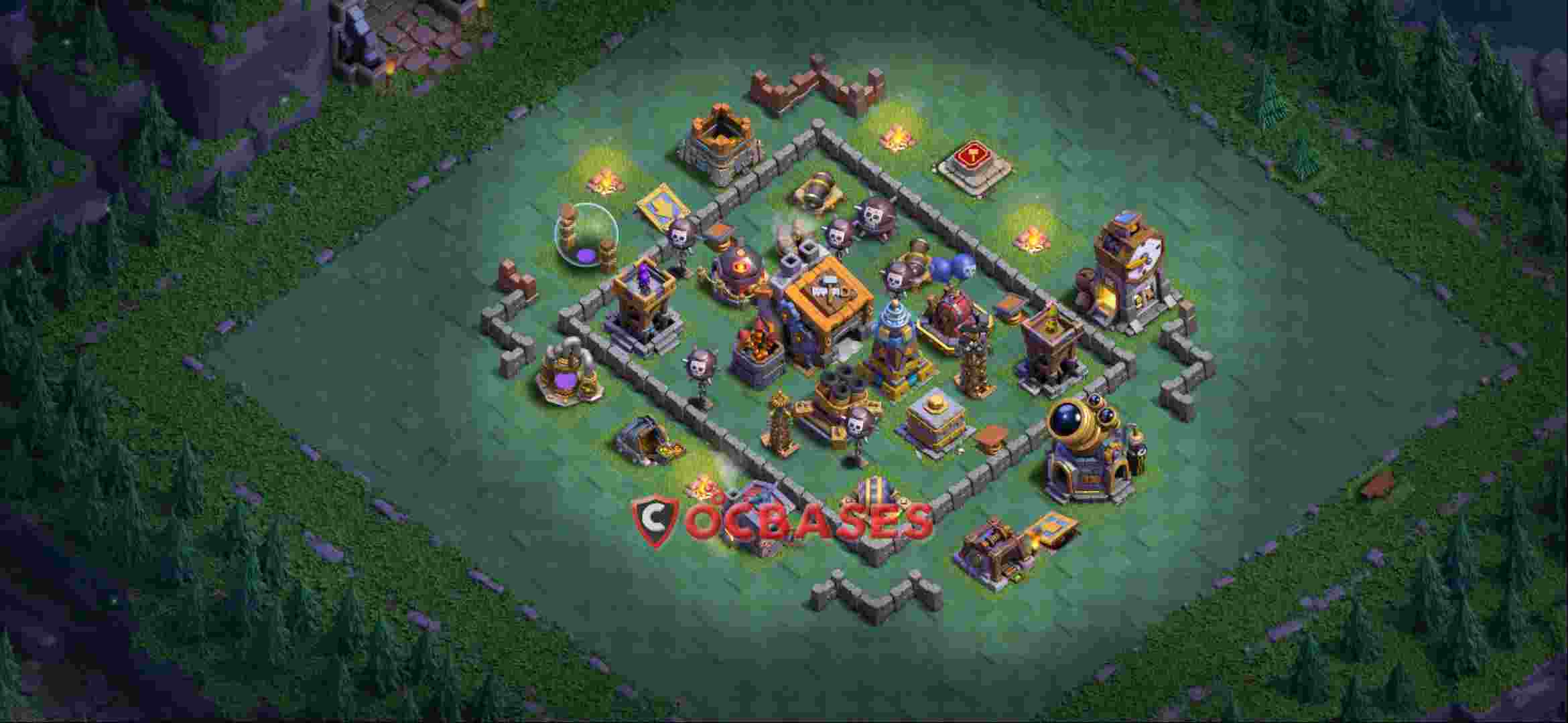 Builder Hall 9 Base -trophy - Layout id: exp8v - Cocbases