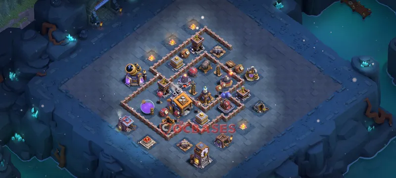 Builder Hall 9 Base -trophy - Layout id: t1aul | Cocbases