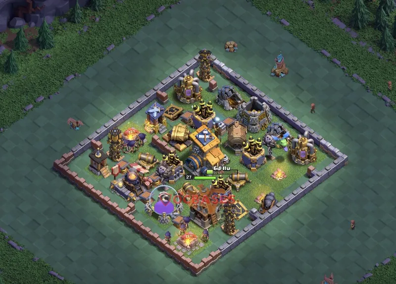 Builder Hall 10 Base -trophy - Layout id: 1xkal | Cocbases