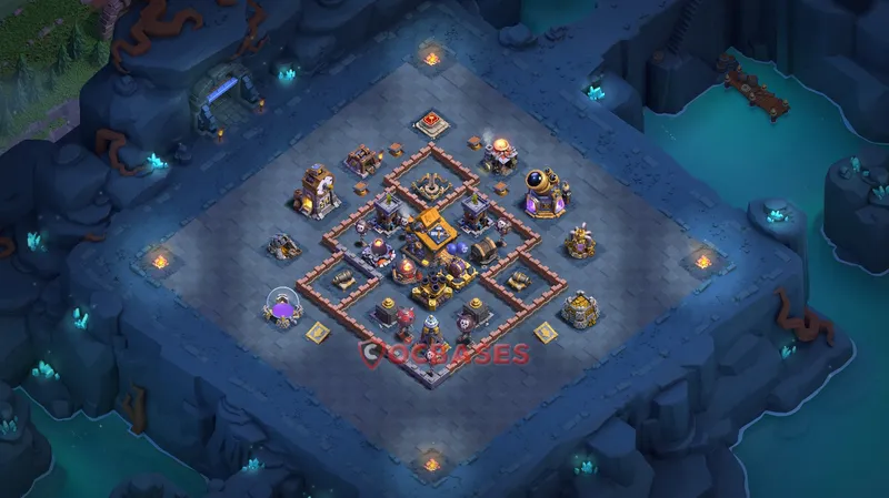 Builder Hall 10 Base -trophy - Layout id: 8ekgx | Cocbases