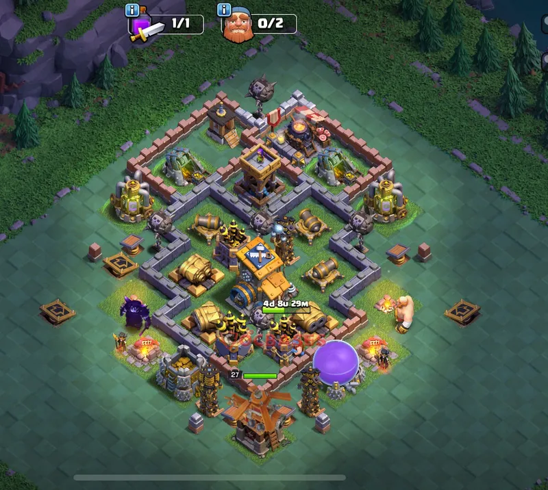 Builder Hall 10 Base -trophy - Layout id: gzhkr | Cocbases