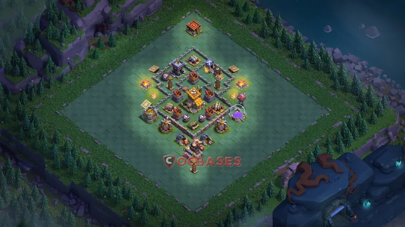 Builder Hall 10 Base -trophy - Layout id: 8ekgx | Cocbases