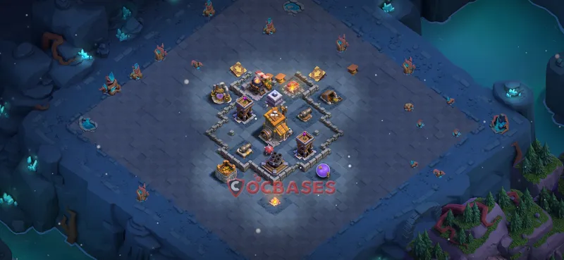 Builder Hall 6 Base -progress base - Layout id: fl9tm | Cocbases