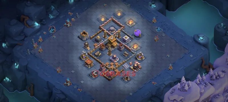 Builder Hall 9 Base -trophy - Layout id: xqn7m | Cocbases