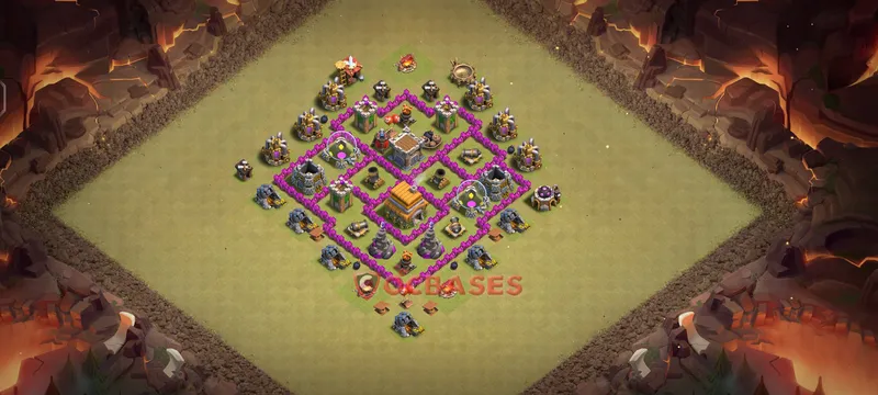 Town Hall 6 Base -war - Layout id: lq0la | Cocbases