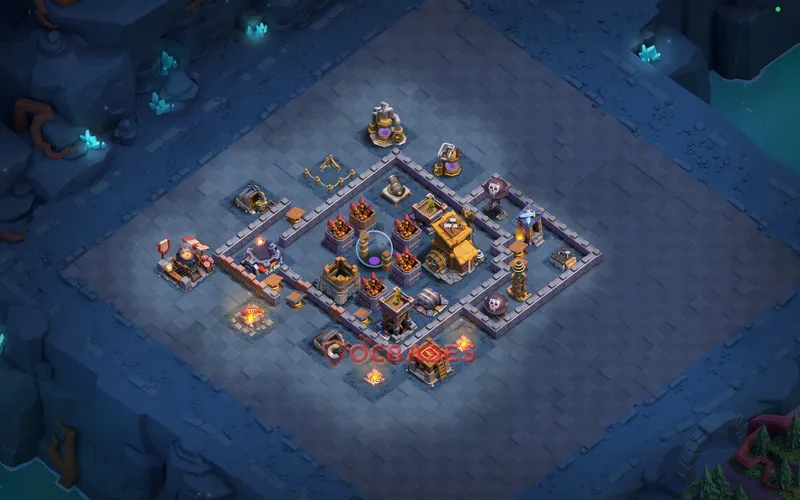 Builder Hall 9 Base -trophy - Layout id: 36fjv | Cocbases