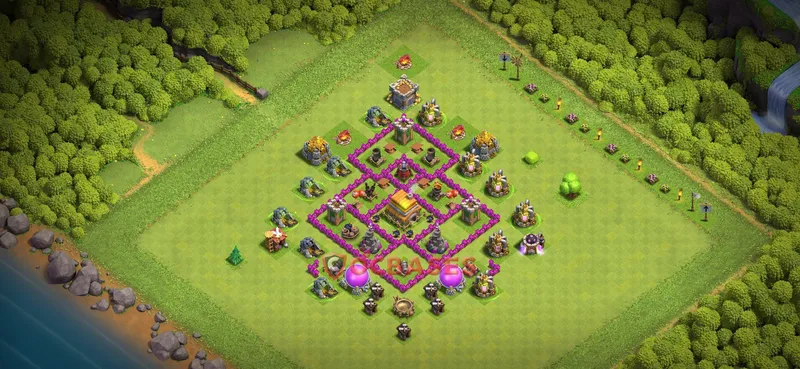 Town Hall 6 Base -war - Layout id: bztoc | Cocbases
