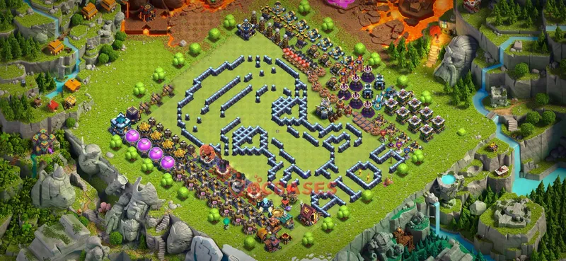 Town Hall 14 Base -fun - Layout id: 94n05 | Cocbases