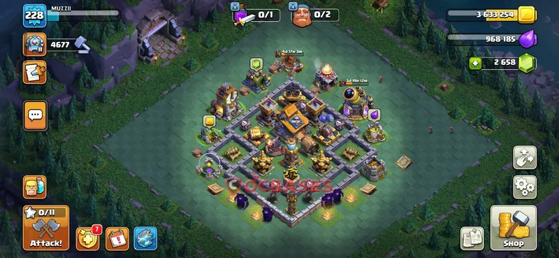 Builder Hall 10 Base -progress base - Layout id: ujwer | Cocbases