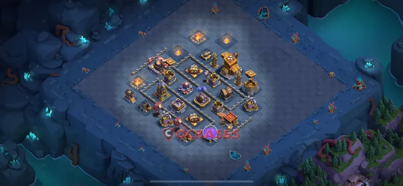 Builder Hall 9 Base -trophy - Layout id: uhgze | Cocbases