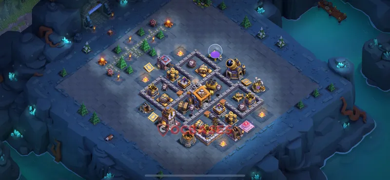 Builder Hall 9 Base -trophy - Layout id: h40qx | Cocbases