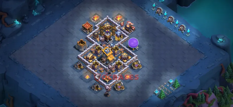 Builder Hall 9 Base -trophy - Layout id: 3t0ar | Cocbases