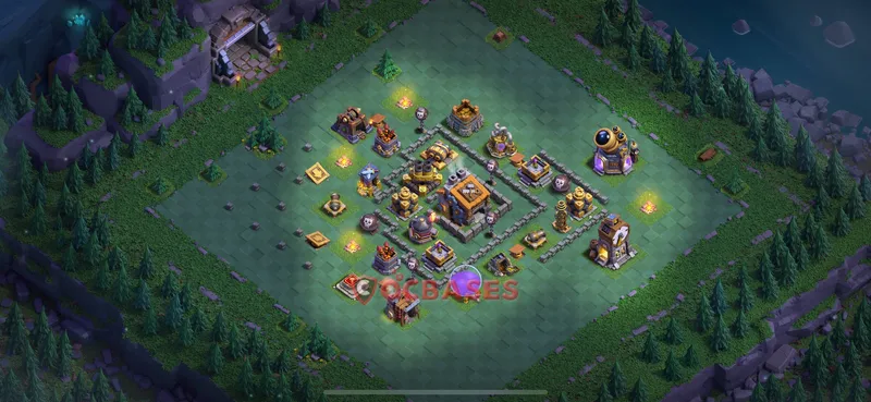 Builder Hall 9 Base -trophy - Layout id: uhgze | Cocbases