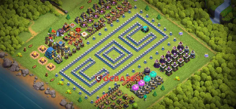 Town Hall 12 Base - Layout id: 5irg4 | Cocbases