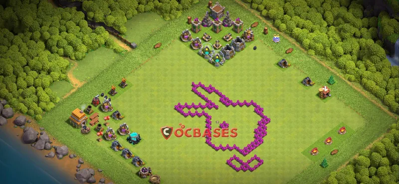 Town Hall 6 Base - Layout id: shd74 | Cocbases